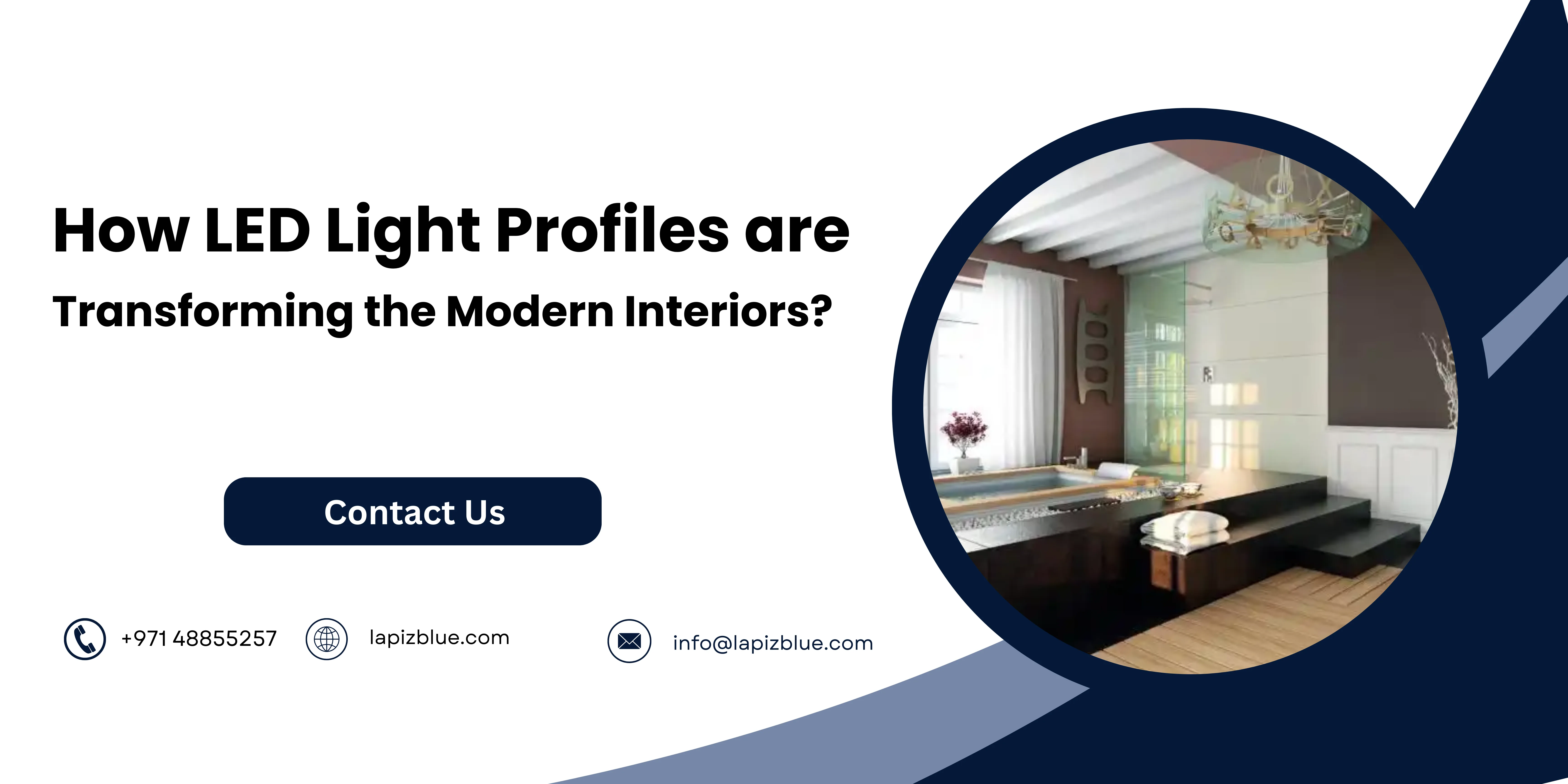 How LED Light Profiles are Transforming the Modern Interiors? | Lapiz Blue