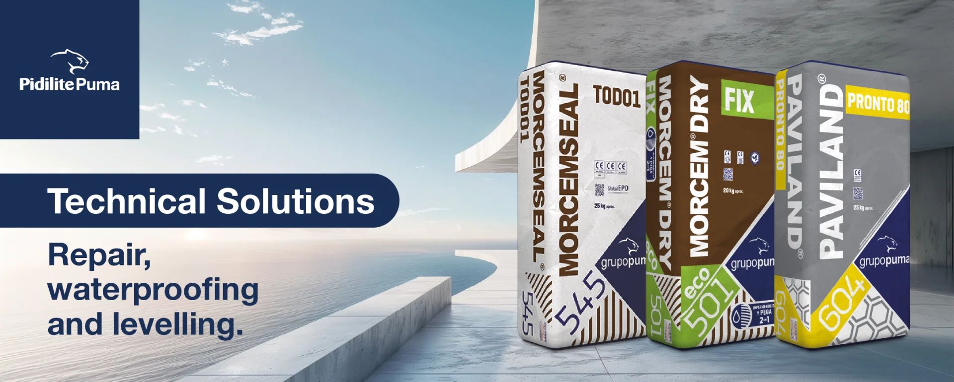 Puma Waterproofing UAE | Morcem Dry & Elastic PM Systems